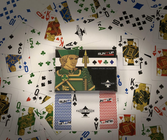 Run It Up Launches New 4-Color Faded Spade Playing Cards – Run It Up